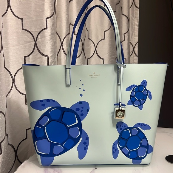 kate spade | Bags | Kate Spade Rare Turtle Tote Bag Amazing Condition ...